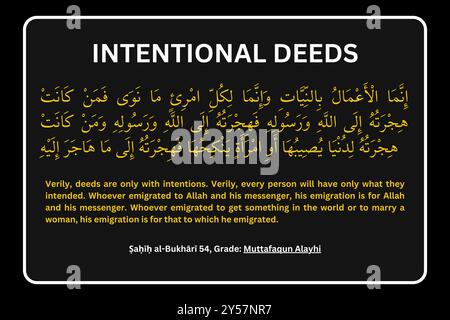 Hadith in Islamic Arabic Calligraphy. EPS Vector Stock Vector Image ...