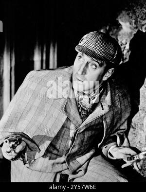 SHERLOCK HOLMES Basil Rathbone South African born actor 1892 1967 seen ...