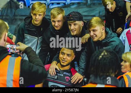Salford Red Devils' Josh Wagstaffe in action during the Betfred Super ...