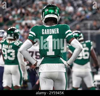 New York Jets cornerback Sauce Gardner (1) in action against the ...
