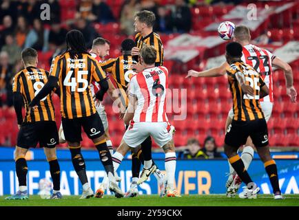 Ben Wilmot of Stoke City scores a goal to make it 1-0 during the Sky ...