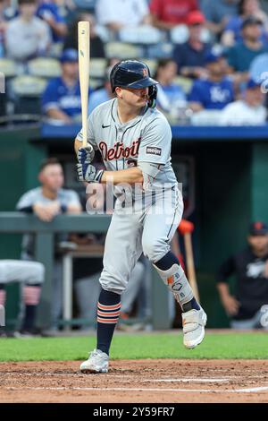 Detroit Tigers' Jake Rogers bats during a spring training baseball game ...