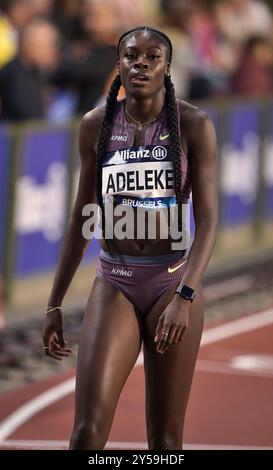 Rhasidat Adeleke of Ireland competing in the women’s 200m race at the ...