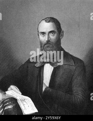 A historical illustration from 1891 depicting the flags of various U.S ...