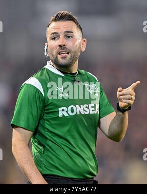 Referee Liam Moore during the Betfred Super League match at the Sewell ...