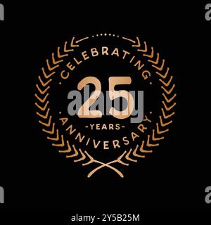 25 years design template. 25th vector and illustration Stock Vector ...
