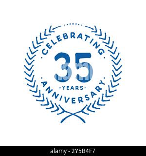 35 years design template. 35th vector and illustration Stock Vector ...