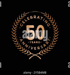 50 years celebrating anniversary design template. 50th anniversary logo ...