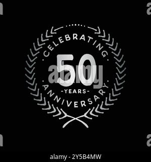 50 years celebrating anniversary design template. 50th anniversary logo ...