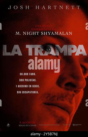 JOSH HARTNETT in TRAP (2024), directed by M. NIGHT SHYAMALAN. Credit: Blinding Edge Pictures ...