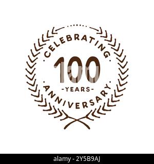 100 years anniversary design template. 100th logo. Vector and ...