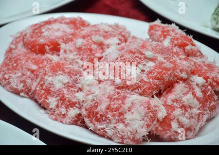 Putu cake, a traditional cake of the Bugis tribe in Indonesia Stock ...