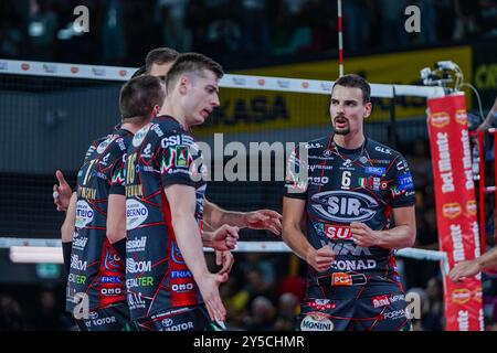 (Sir Susa Vim Perugia) exultation during Cisterna Volley vs Sir Susa ...