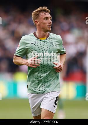 Derby County's Ben Osborn during the Sky Bet Championship match at ...