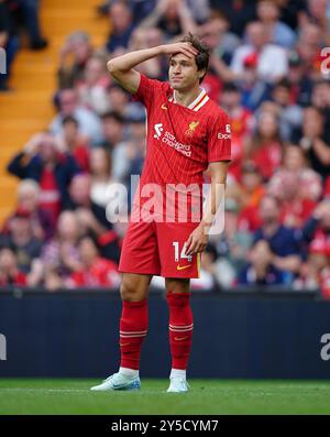 Liverpool's Federico Chiesa during the Premier League match at Craven ...