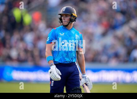 England's Jacob Bethell walks off after losing his wicket to Australia ...