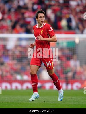 Liverpool's Federico Chiesa during the Premier League match at Craven ...