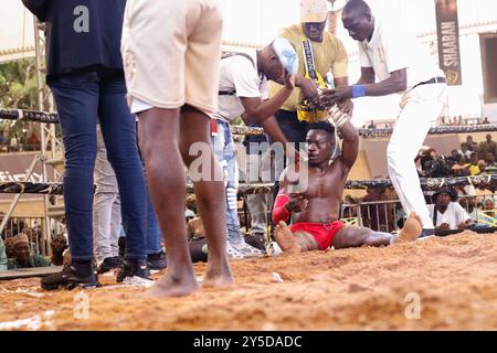 Dambe boxers fight during the Dambe Warriors Supper fight 3 Tournament ...