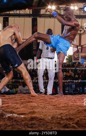 Dambe boxers fight during the Dambe Warriors Supper fight 3 Tournament ...