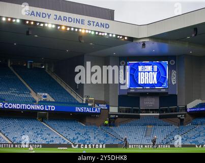 A general view inside Ibrox Stadium, Glasgow, ahead of the UEFA Europa ...