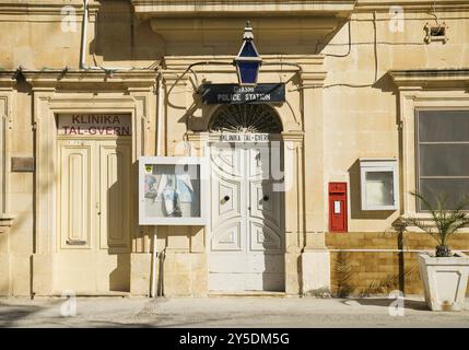 Police station in gozo malta Stock Photo - Alamy