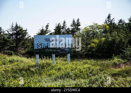 Welcome to St. Bride’s sign on NL 100 in St. Bride’s, Newfoundland ...