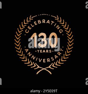 130 years design template. 130th vector and illustration Stock Vector ...