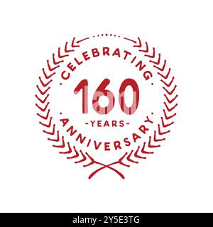 160 years design template. 160th vector and illustration Stock Vector ...