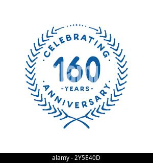 160 years design template. 160th vector and illustration Stock Vector ...