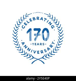170 years celebrating anniversary design template. 170th anniversary ...