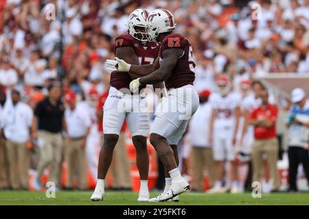 Virginia Tech defensive lineman Antwaun Powell-Ryland (DL60) poses for ...
