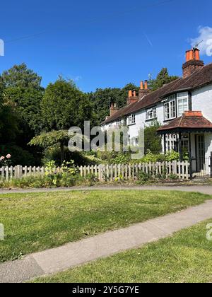 Cottages in the Village of Brockham in Surrey, UK Stock Photo - Alamy