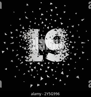 Broken numbers 19. Explosion effects. Vector and illustration Stock ...