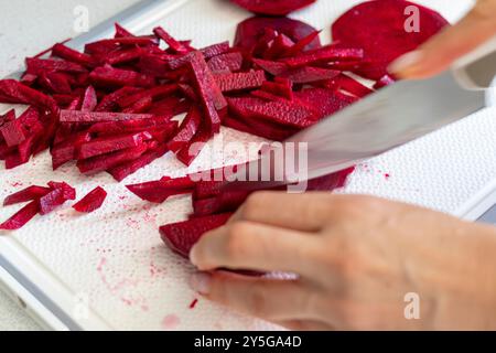 Shot of a freshly peeled and cut beetroot Stock Photo - Alamy