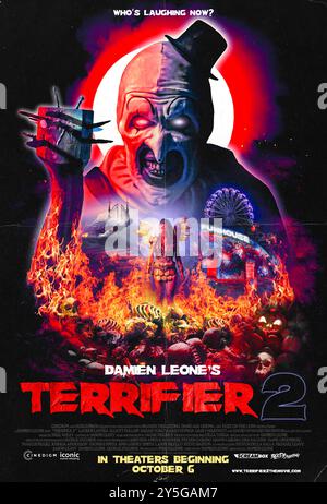 TERRIFIER 3, poster, David Howard Thornton as Art the Clown, 2024 ...