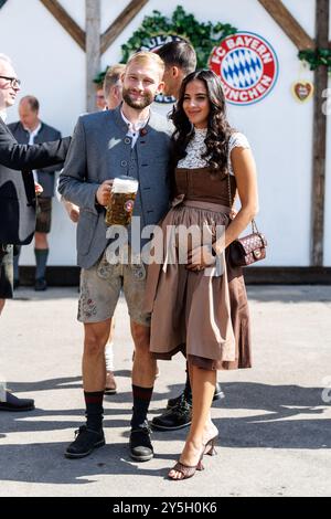 Ines-Sarah, wife of Konrad Laimer AUT 20 in the best of 16 match ...