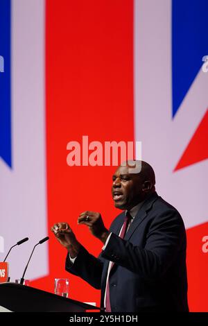 Foreign Secretary David Lammy speaking during an event at the Foreign ...