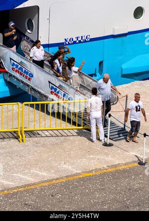 Mano cruise ship Crown Iris docked at Rhodes Cruise Port, Rhodes ...