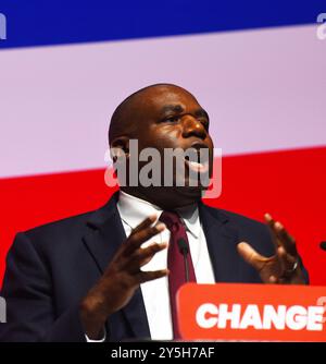 Foreign Secretary David Lammy speaking during an event at the Foreign ...
