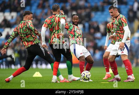 Arsenal's Maldini Kacurri warming up before the Carabao Cup quarter ...