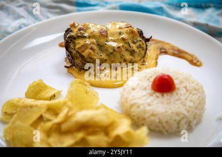 Classic fillet of beef with bernaise sauce Stock Photo - Alamy
