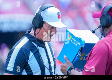 Denver Broncos vs. Tampa Bay Buccaneers. NFL match poster. Two american ...
