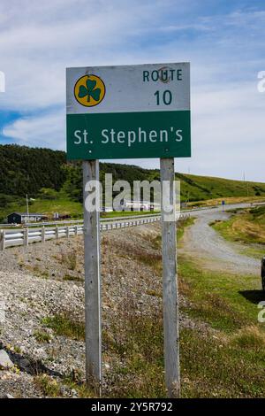 Route 10 St. Stephen's sign in St. Vincent's–St. Stephen's–Peter's ...