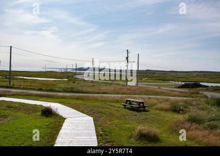 Picnic area and pond on NL 10 in Portugal Cove South, Newfoundland ...