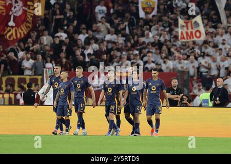 Romaâ??s Paulo Dybala goal 1-0 during the Italian Football Championship ...