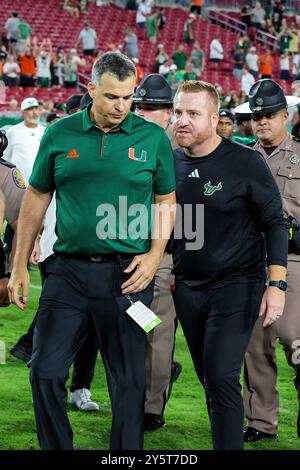 South Florida head coach Alex Golish against Boise State during the ...