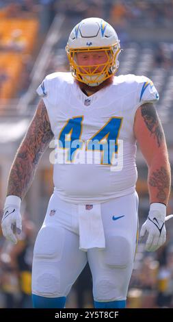 Los Angeles Chargers Scott Matlock catches a pass against the Kansas ...