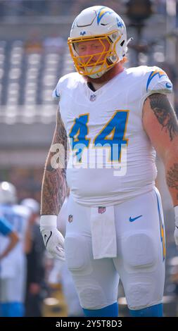 Los Angeles Chargers Scott Matlock catches a pass against the Kansas ...