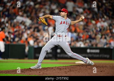 Los Angeles Angels' Brock Burke plays during a baseball game Sunday ...