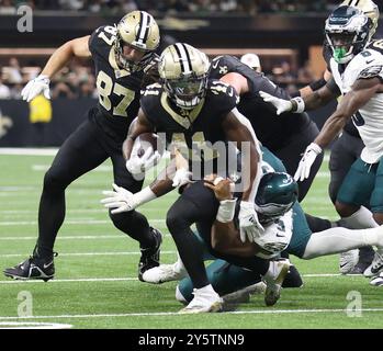 Philadelphia Eagles linebacker Nolan Smith Jr. attends warm ups before ...